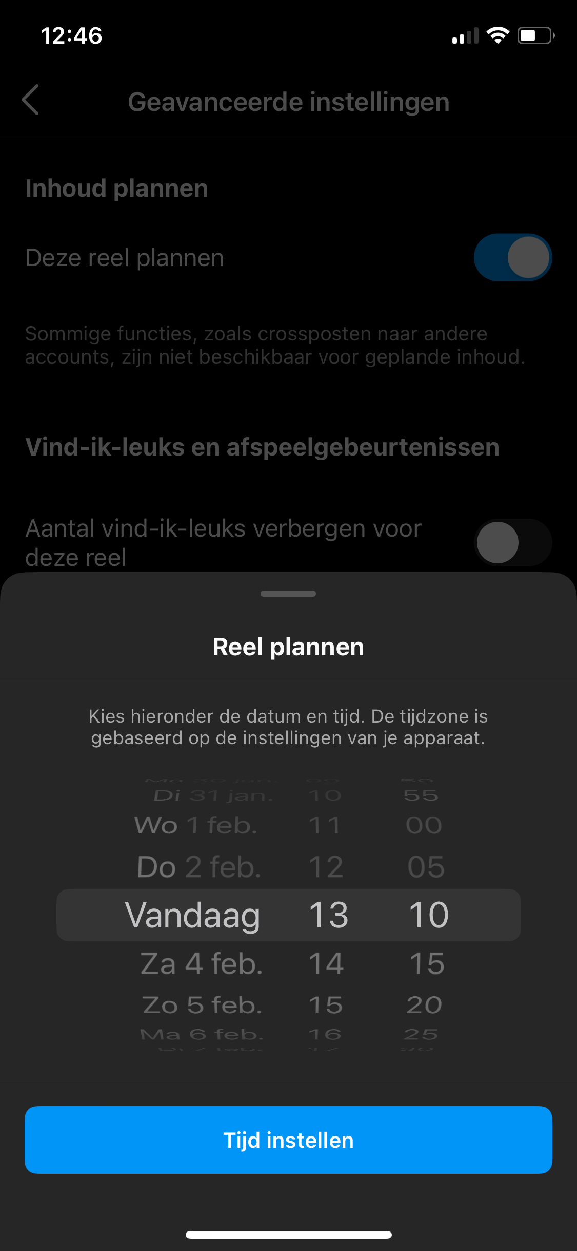 Nieuw op Instagram: plan je Reels en berichten in